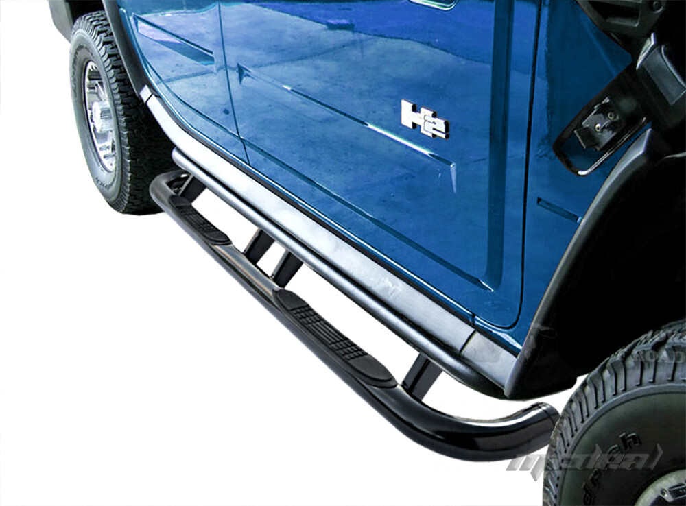 New 3'' Black Side Step Bars #33508 for 2003-2010 Hummer H2 | eBay