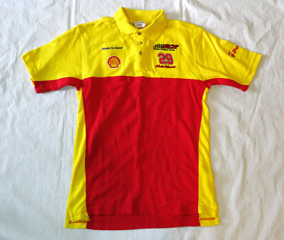 RCR Nascar Shell Polo Shirt 29 Harvick S Small Penzoil Yellow Red | eBay