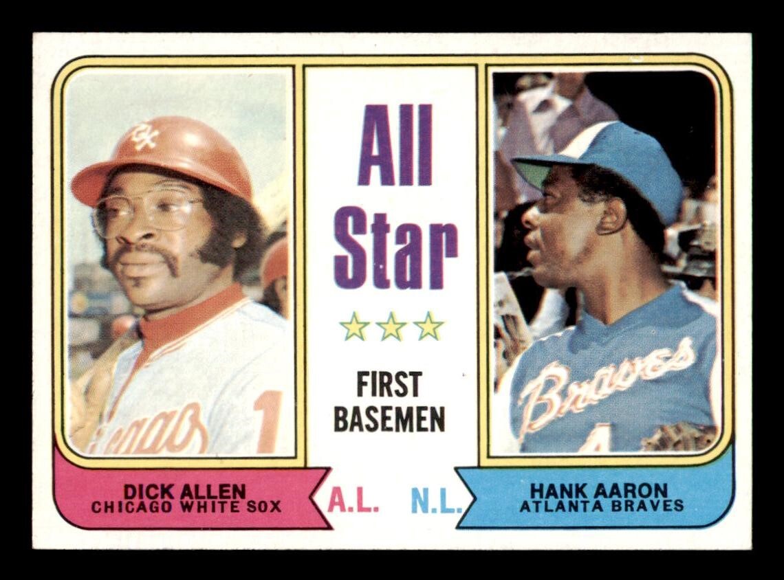 1974 Topps Baseball #332 All-Star First Basemen Allen Aaron NM/MT | eBay