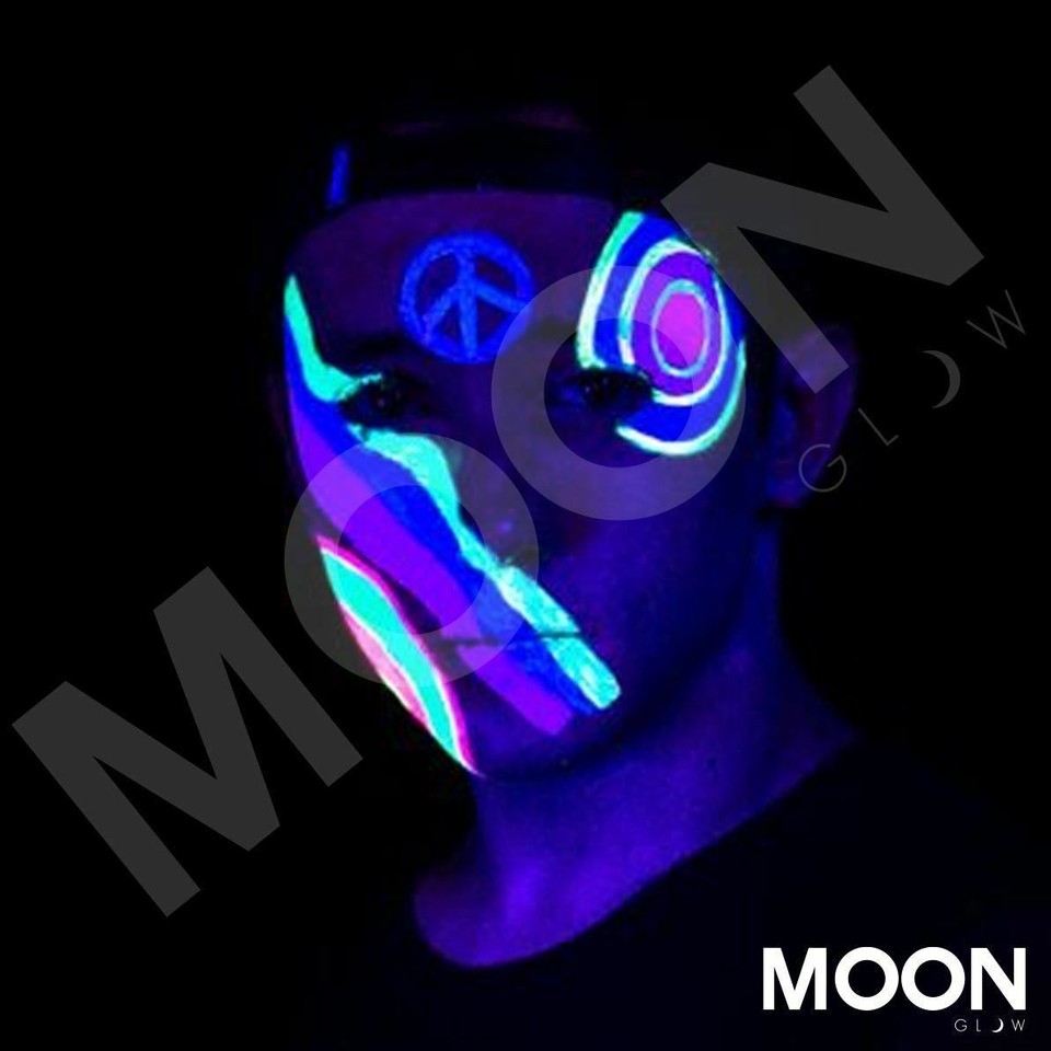 Moon Glow - Pastel Neon UV Face Paint Body Paint - 12ml Set of 9 | eBay UK