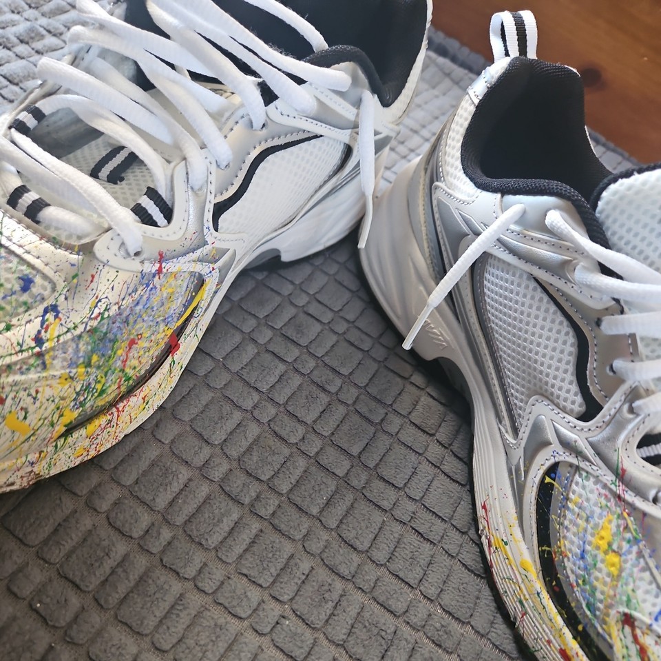 AVIA Men's 5000 Performance Sneakers Sz 11 W /43 Splatter Paint Art ...