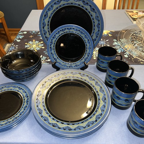 Arcoroc Yukatan Aztec Partial Dinner Set For 6. 21 Pieces Total. | eBay