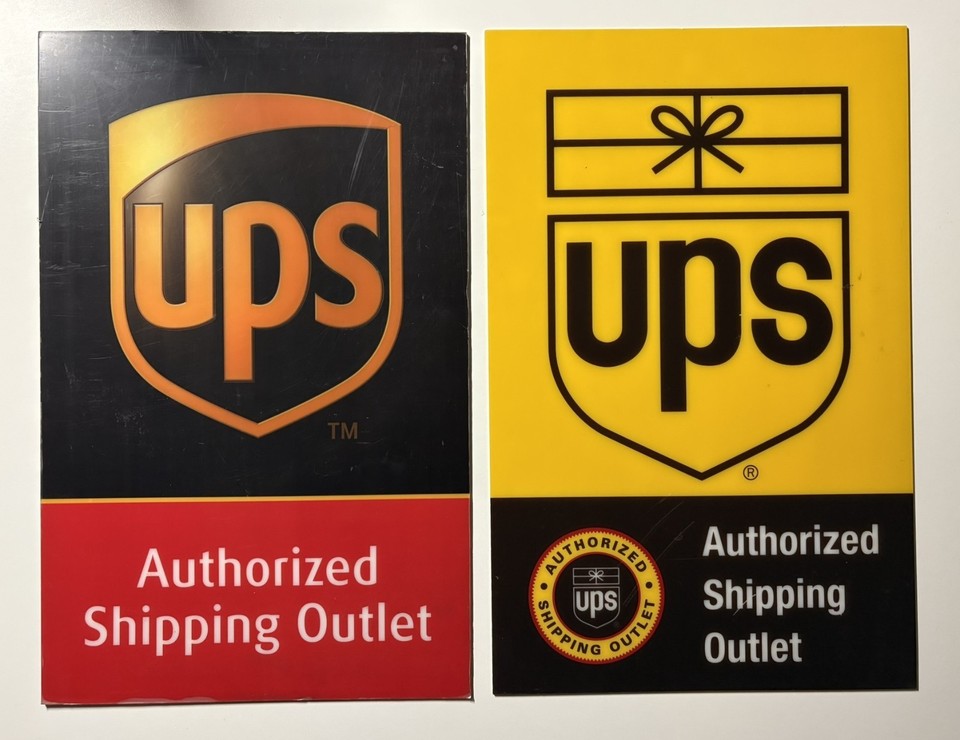 UPS Authorized Shipping Outlet Sign with Extra/Alternate Panels | eBay