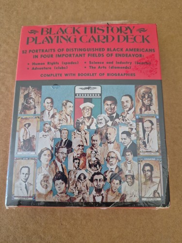 Vintage NOS Black History Playing Deck Cards | eBay