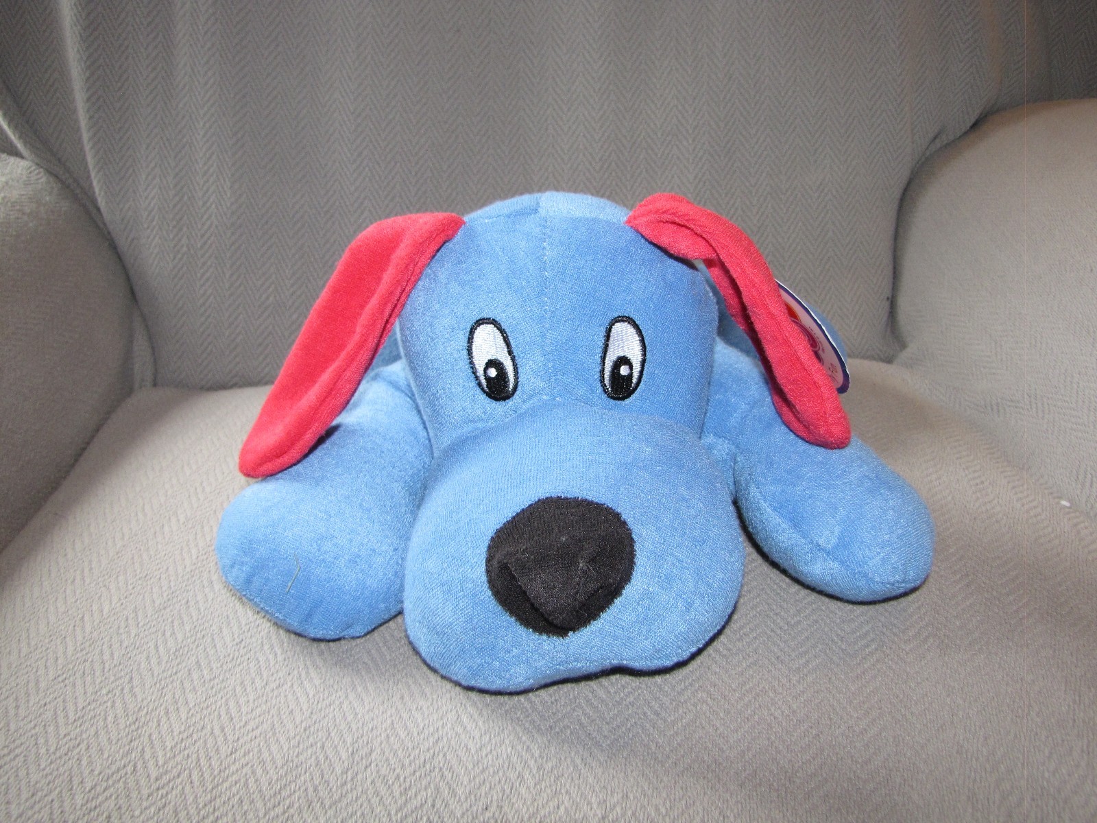NANCO TERRYCLOTH TERRY STUFFED PLUSH PUPPY DOG BLUE RED PV-TLD14 NEW | eBay