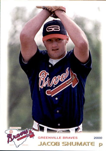 2000 Greenville Braves Grandstand #23 Jacob Shumate Hartsville South ...