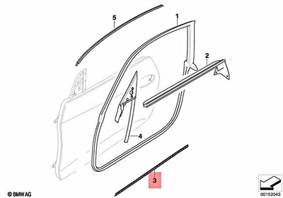 Genuine BMW Z4 Coupe M Roadster E85 E86 Z4 2.0i 2.2i Joint Seal ...