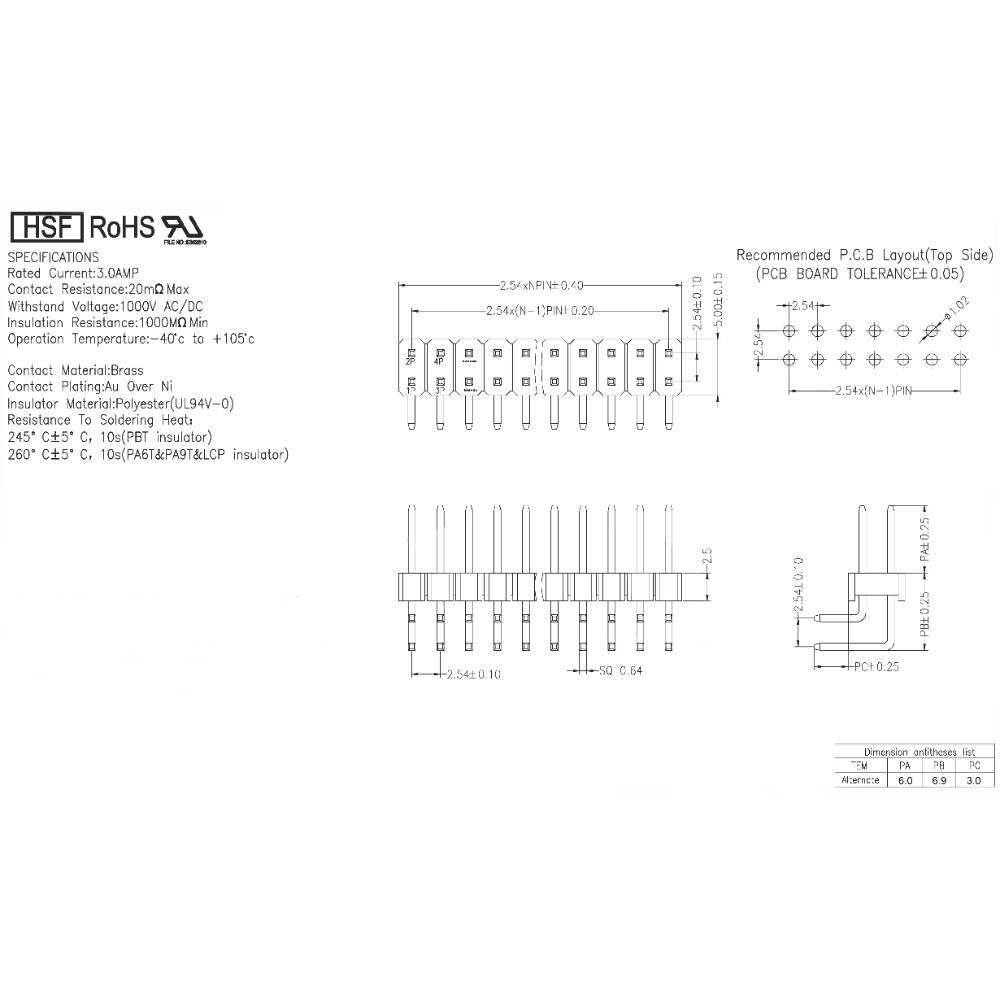 10Pcs 2.54mm Pitch 2x40 80 Pin Double Row Right Angle Male Header Strip ...