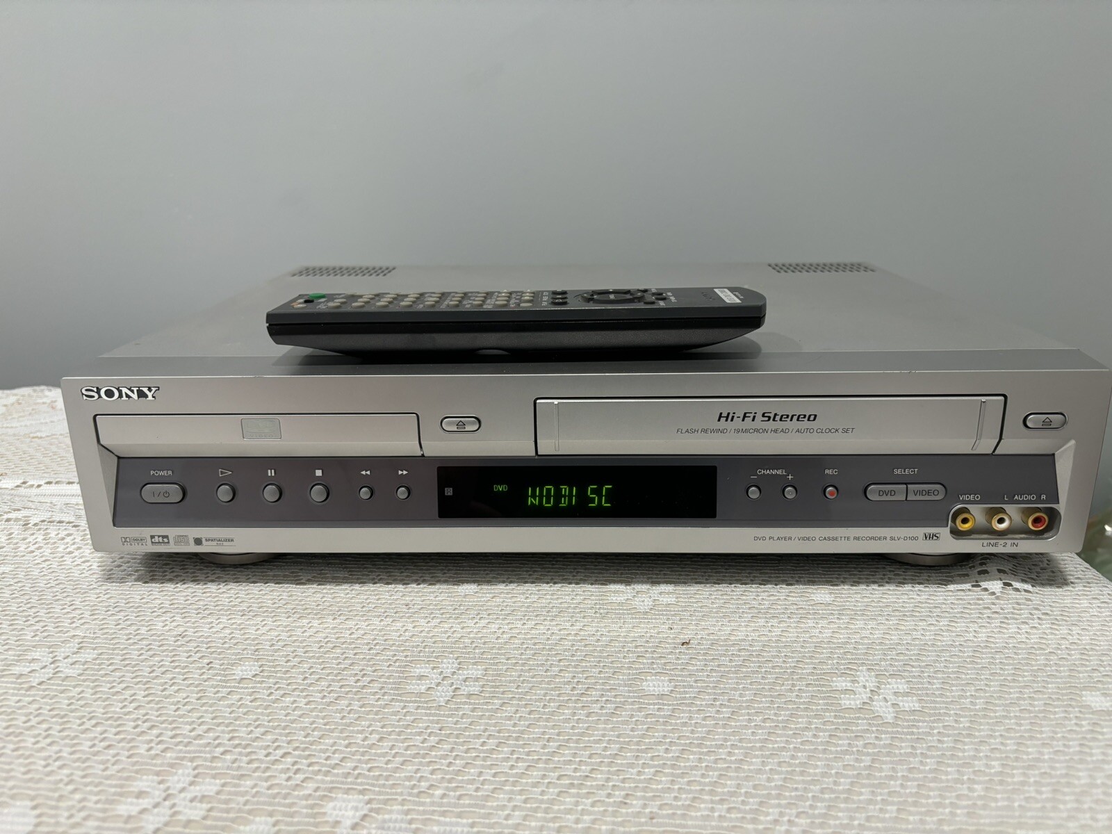 Sony SLV-D100 DVD/VCR Player/Recorder Combo Unit – WITH REMOTE Tested ...