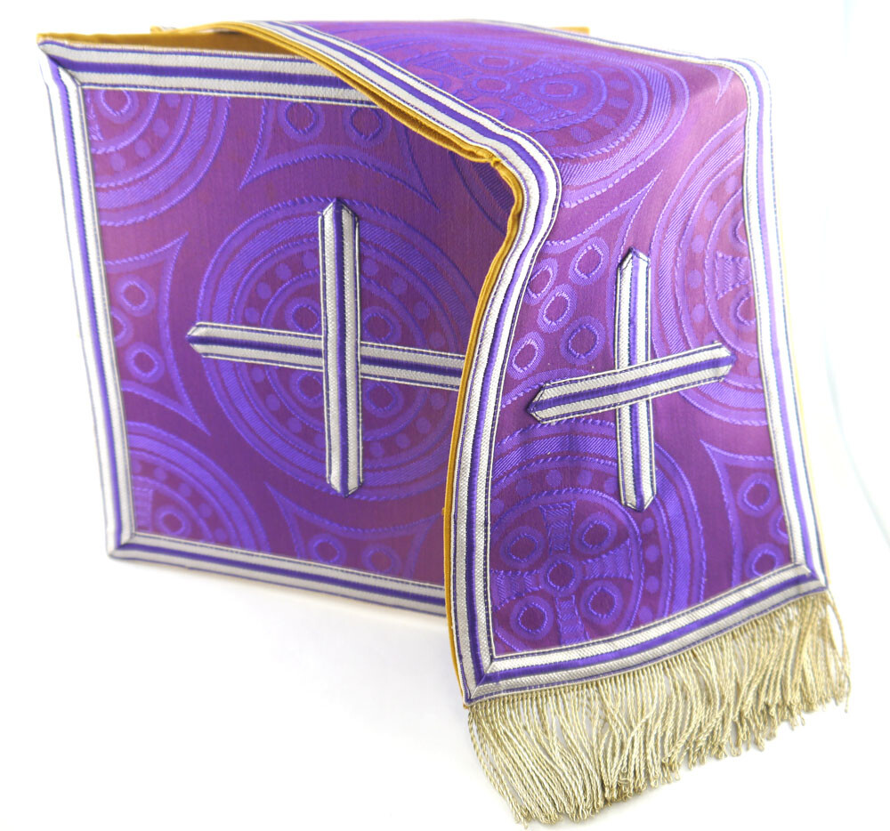 BURSA STOLA VELUM MANIPEL VIOLETT Parament Liturgie Kirche Altar ...