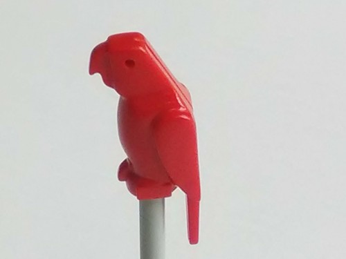 LEGO Minifigure Accessory ~ RED PARROT BIRD ANIMAL PET ~ Part 2546 ...