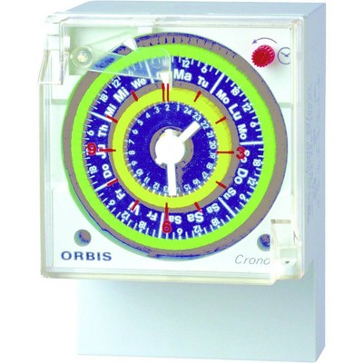 ORBIS Zeitschalttechnik CRONO QRD 230 V Timer di superficie analogico ...