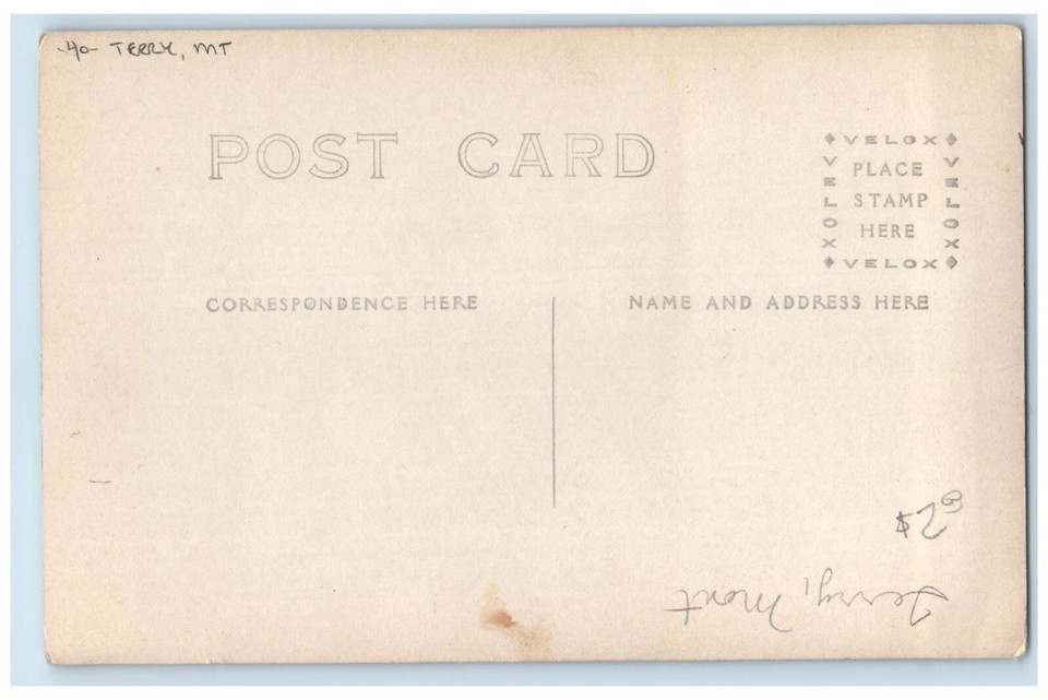 1913 Man Sat On Fence Terry Montana Mt RPPC Photo Posted Antique ...