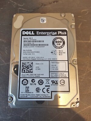 Lot of 2 Seagate Dell Enterprise Plus ST9600205SS 600 GB 2.5" SAS 2 ...