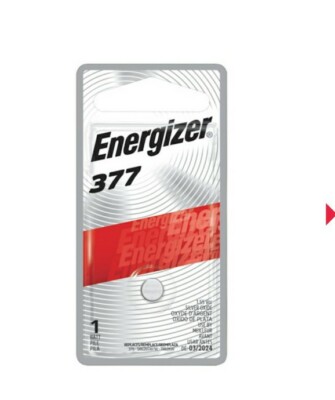 Energizer 377/376 1.55V Silver Oxide Battery - 1 Pack | eBay