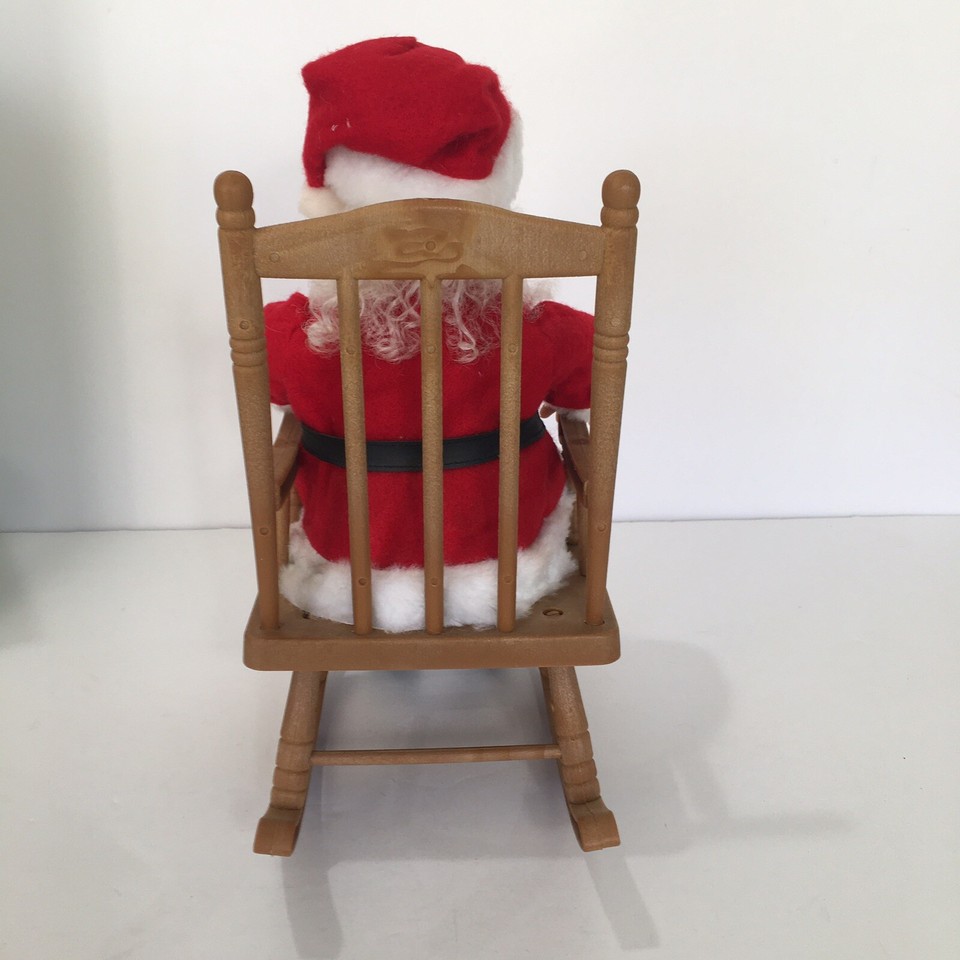 Gemmy Animated Rocking Chair Santa Animated Motion Activated Video | eBay