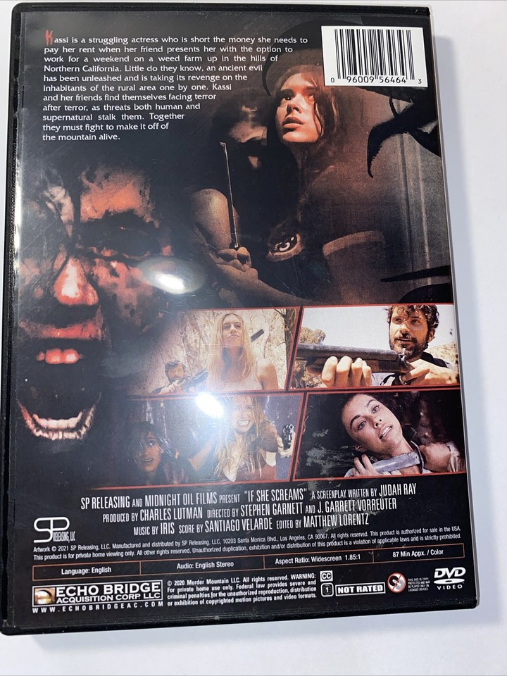 IF SHE SCREAMS (DVD 2020, Widescreen) Romy Boloix, Desma Triplett NEW ...