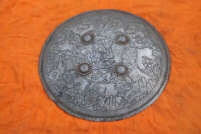 rare vintage Anglo rajput Sikh hand engraved varaha avatar goddess ...