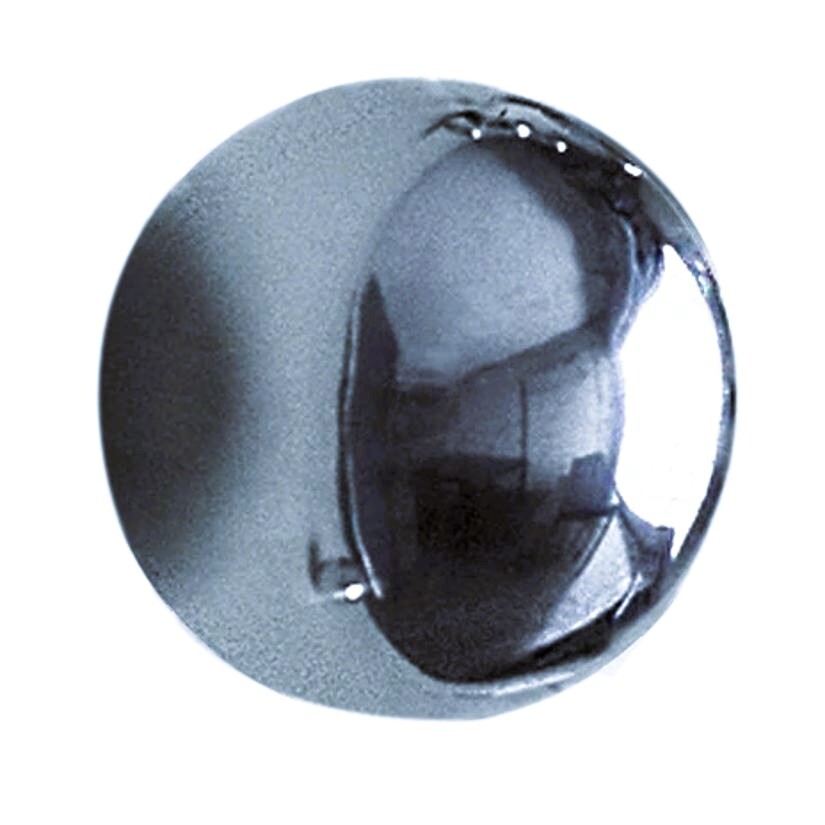 Hematite Silver Blue Sphere Floating Ball Wall Sculpture 3 in Round ...