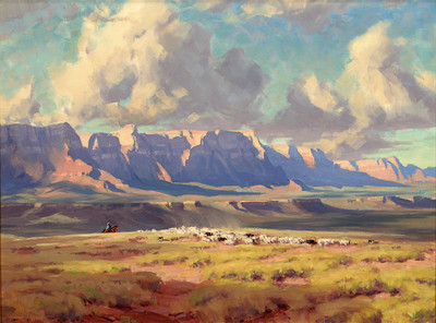 Western Cowboy Landscape Paintings