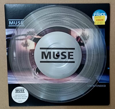 Muse - Unintended 7" CLEAR Vinyl Single - Limited Edition Collectors ...