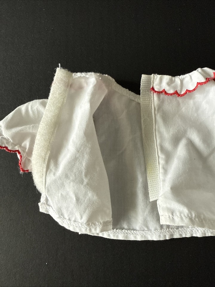 American Girl Bitty Baby Fun In The Sun Set Overalls Top Hat Socks Red ...