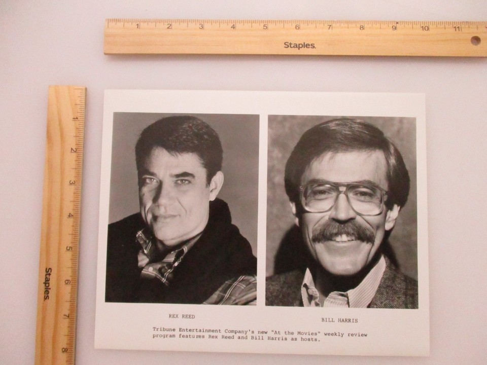 PRESS PROMO PHOTO AT THE MOVIES TV REVIEW SHOW BILL HARRIS & REX REED ...