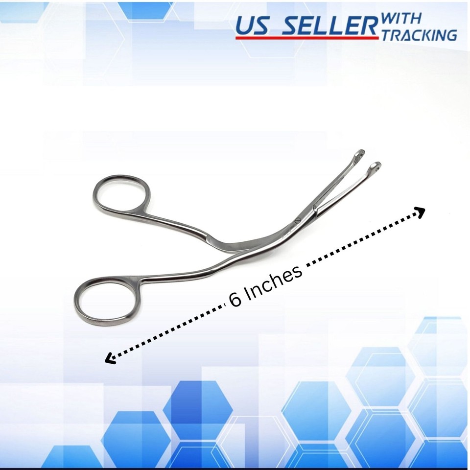 Magill Forceps 6" Infant Throat Larynx Foreign Body Removal Anesthesia ...