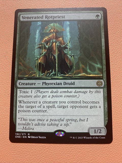 MTG Venerated Rotpriest Phyrexia: All Will Be One 192/271 Regular Rare ...
