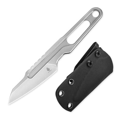 Kizer Cobbler Straight Fixed Pocket Knife D2 Steel Blade & Handle ...