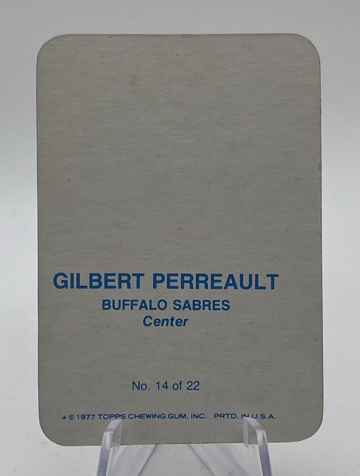 Gilbert Perreault 1977-78 Topps Glossy Inserts #14 Buffalo Sabres HOF ...