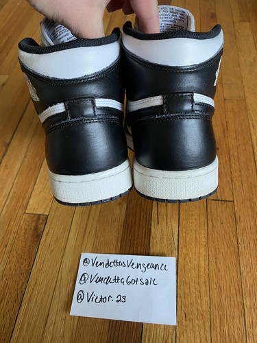 Air Jordan Retro 1 High OG Black White Nike Air Panda 2014 555088-010 ...