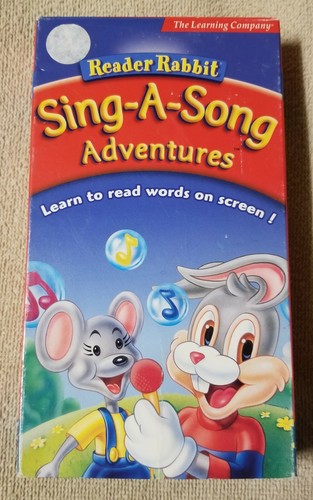 READER RABBIT Sing-A-Song Adventures VHS Video Tape 2000 The Learning ...