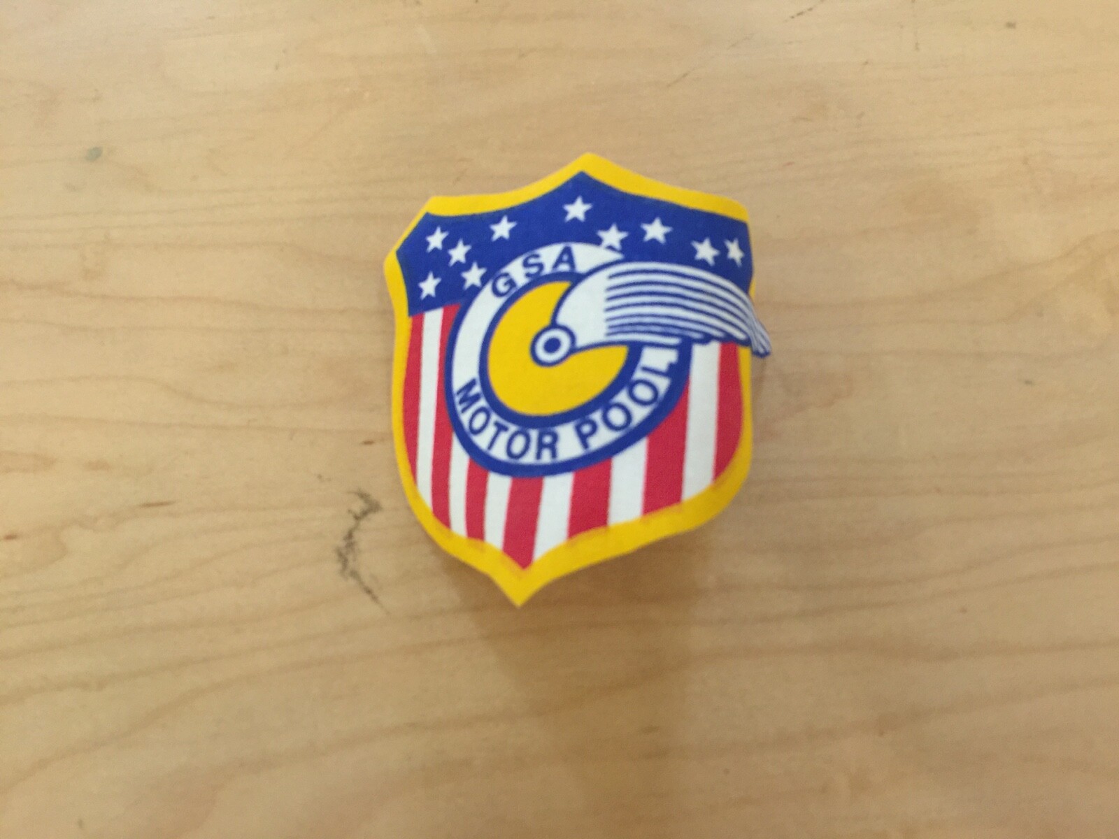 GSA,GENERALS SERVICES ADMIN,MOTOR POOL, vintage patch,80's ,NOS,IRON ON ...