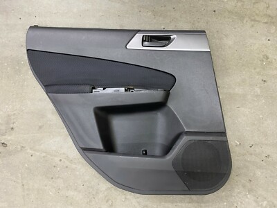 2011-2013 SUBARU FORESTER REAR LEFT DOOR TRIM PANEL BLACK OEM | eBay