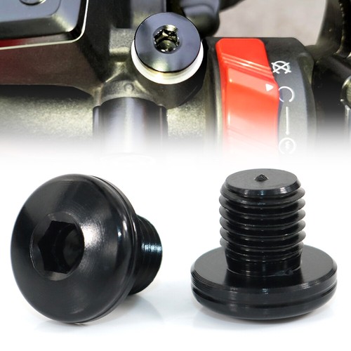 M10X1.25 Mirror Hole Plugs Aluminum Fit For Suzuki DL650 V-Strom DL1000 ...