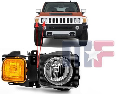 Scheinwerfer rechts 2006-10 Hummer H3 2007 2008 2009 Headlamp ...
