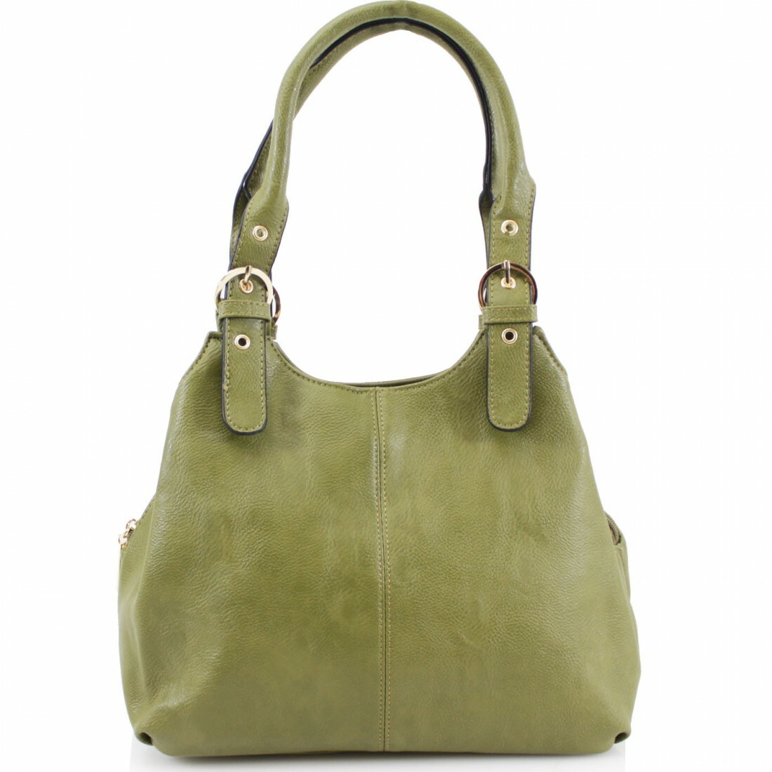 Ladies Buckled Three Sections Spacious Shoulder Handbag Women Crossbody ...