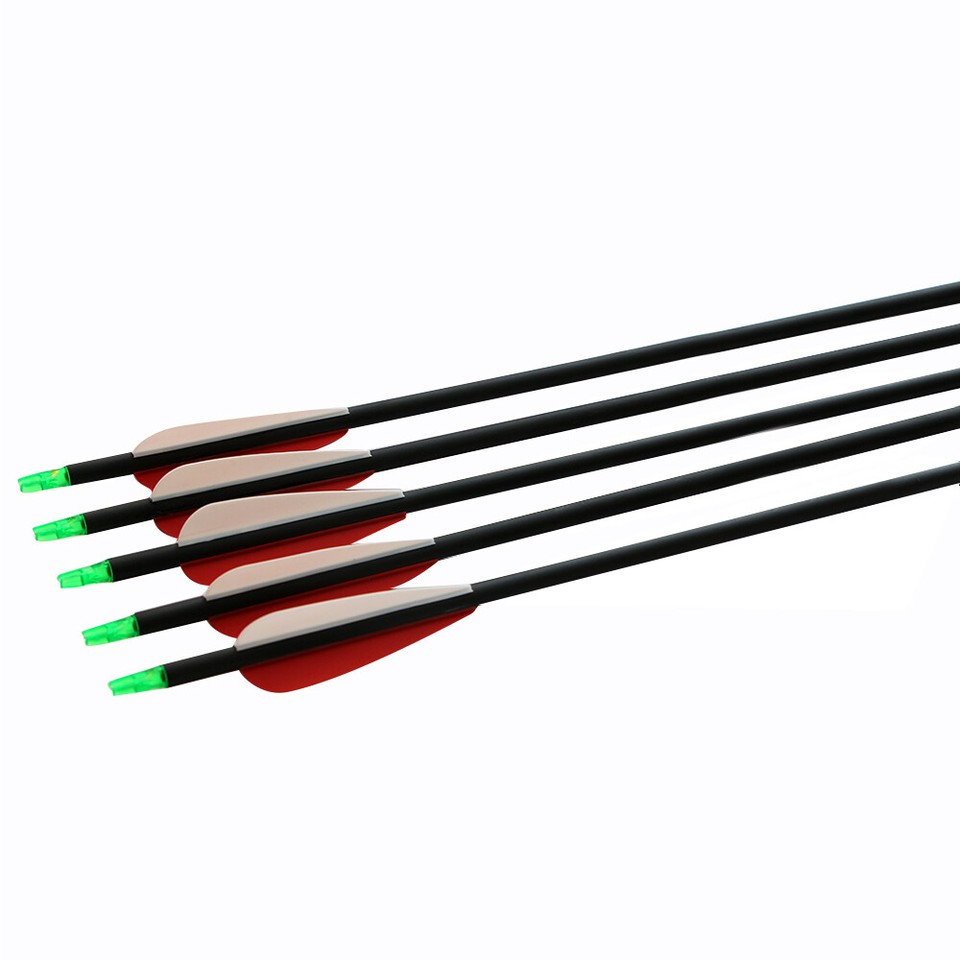 Archery 30" Carbon Arrows Practice & Hunting Arrowheads for Compound ...