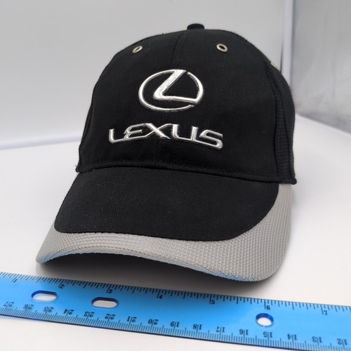 Lexus Shiny Logo Strapback Hat Cap Adjustable Mesh Black Official ...