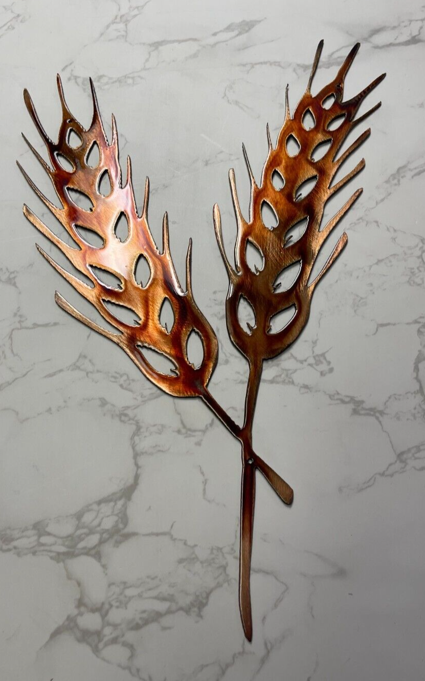 Wheat - Metal Wall Art - Copper 24" | eBay