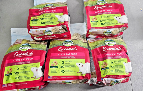 Oxbow Essentials Adult Rat Food - (LOT OF 5) - 5 bags 3lb each ...