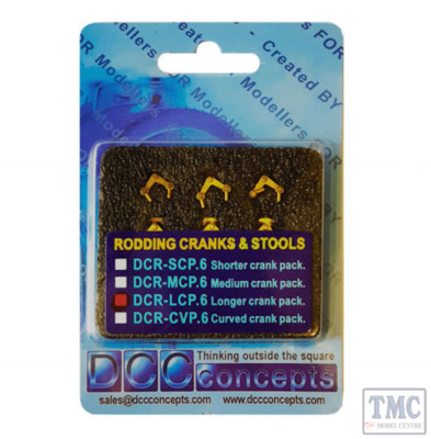 DCR-LCP.6 DCC Concepts OO Scale Point Rodding Tall Cranks(6)Pins(100 ...