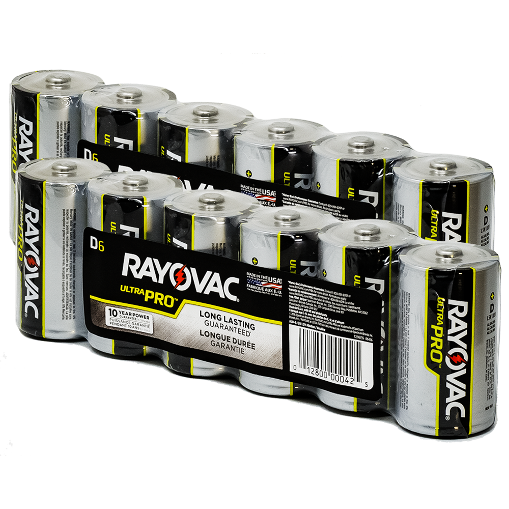 Rayovac D Cells Alkaline Ultra Pro Batteries, AL-D (12 Pack) | eBay