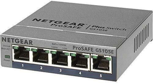 Netgear 5-port Gigabit Ethernet Switch ProSafe Plus GS105E-200AUS ...