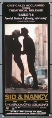 SID & NANCY (1986) 1079 Video Release Poster (11x25) Never Folded Gary Oldman | eBay