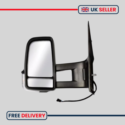 For Mercedes Sprinter Door Wing Mirror Manual Long Arm N/S 2006 to 2018 ...