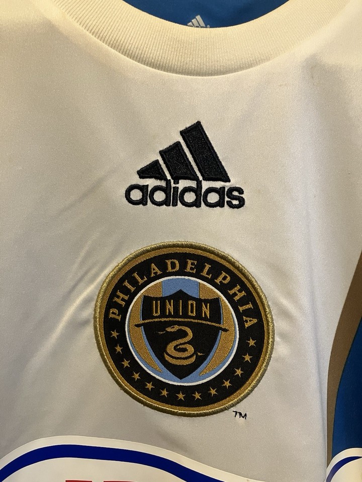 Philadelphia Union MLS 2014 Away Adidas Authentic Jersey Men’s Medium ...