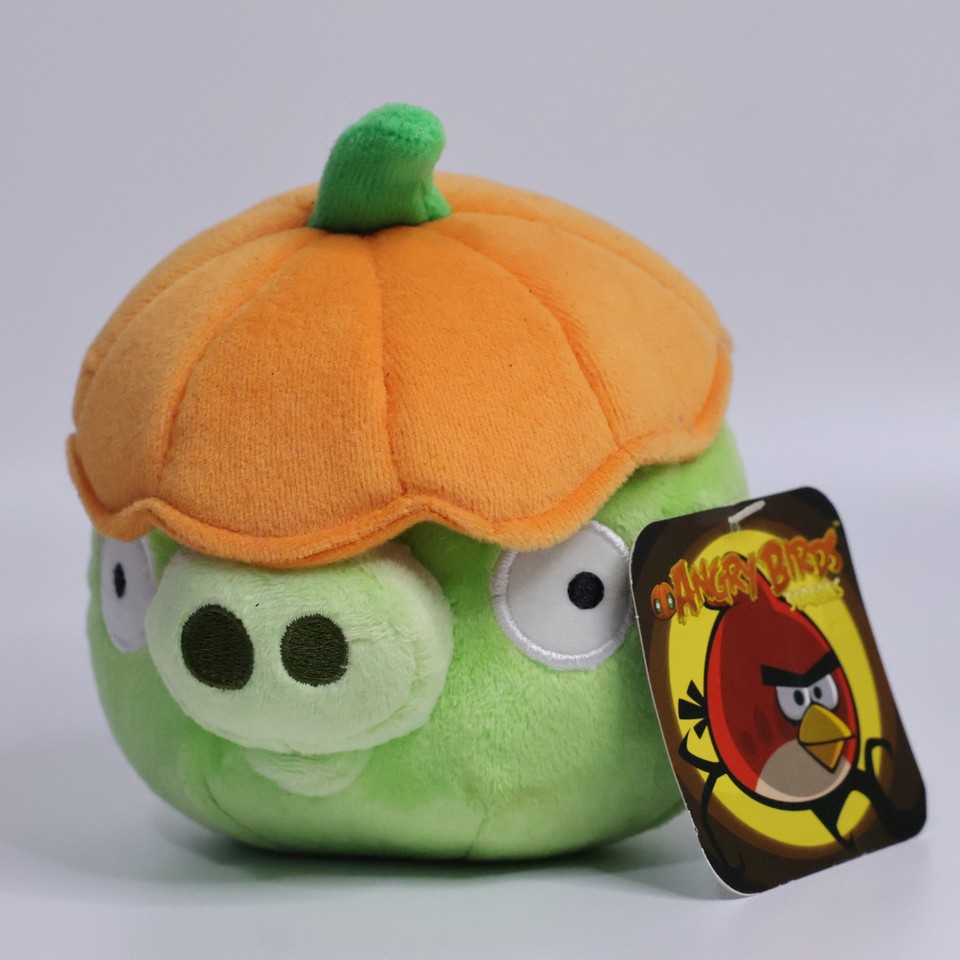 NWT Angry Birds Seasons Halloween Pumpkin Pig Plush | 5" 2011 CWT HK-86 ...