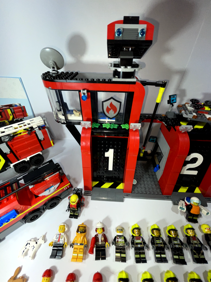 LEGO City Fire 60414 60413 60374 60412 PLUS Extra Lot of Firemen ...